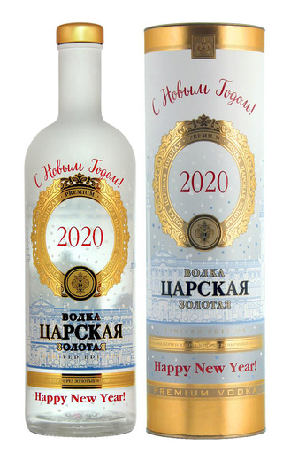 Водка Царская Золотая Новогодняя 1 л в тубе - купить по цене 1862 руб ...